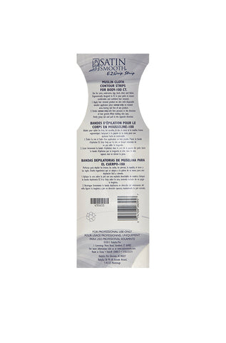 Satin Smooth Natural Muslin Body Strips – Large, 100 Count for Smooth ...